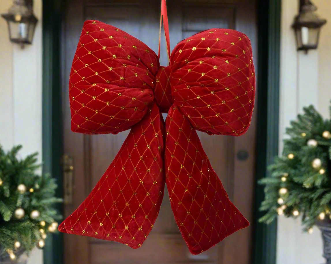 Christmas gift bows and ribbon store
