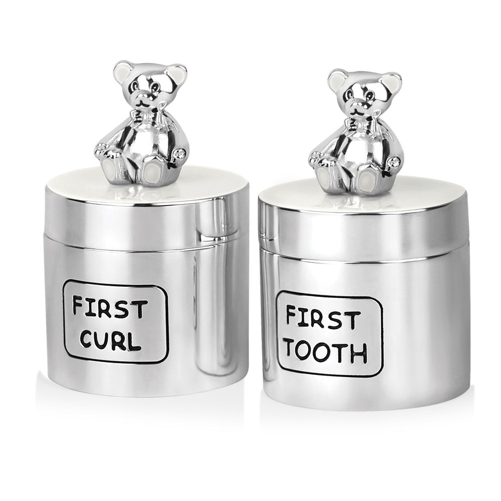 Newbridge Silverware Baby Tooth & Curl Set - Teddy Bear – Homefront ...